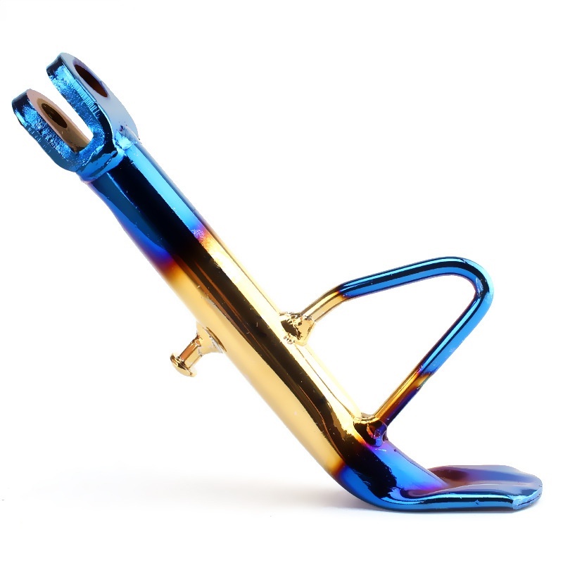 Motorcycle Parts Side Stands Burnt Titanium Braces Motor Scooter ...