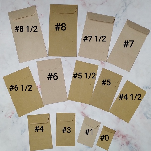 Kraft Paper Money Coin Envelopes for Mailing, Budget Ipon Challenge ...