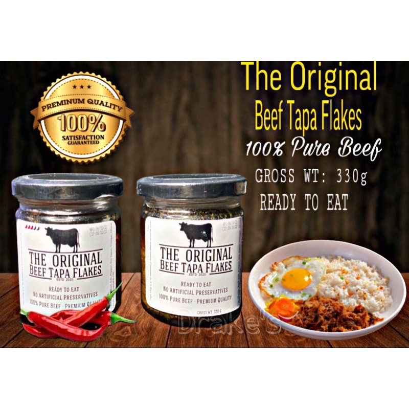 The original Beef Tapa Flakes 330g Ready To eat | Shopee Philippines