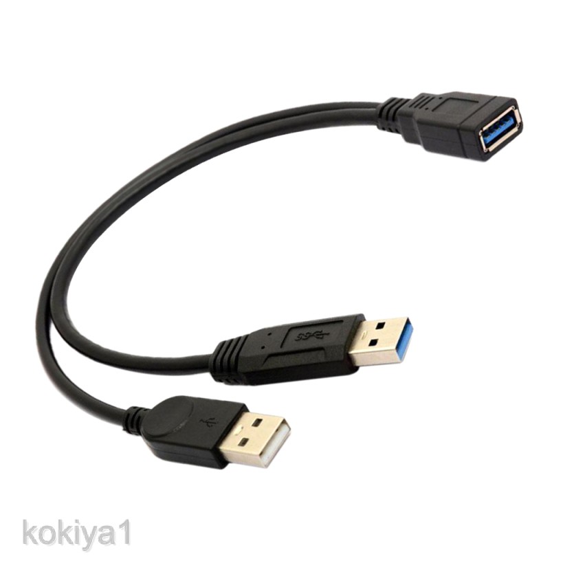 2 Ports USB 3.0 Female to usb Male Header Extension Y Cable Adapter ...