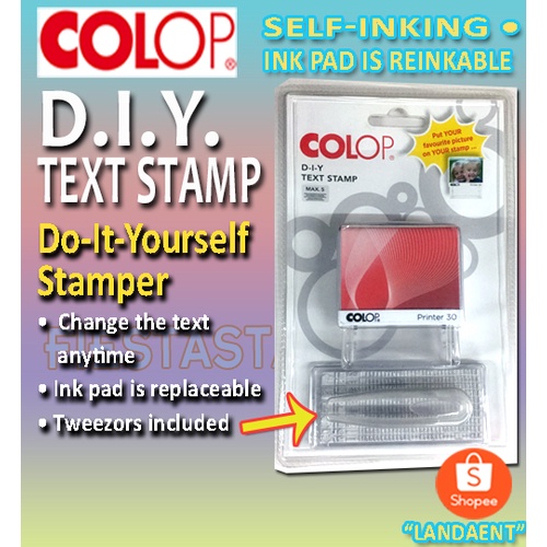 Colop DIY Self-inking Text Stamp | Shopee Philippines