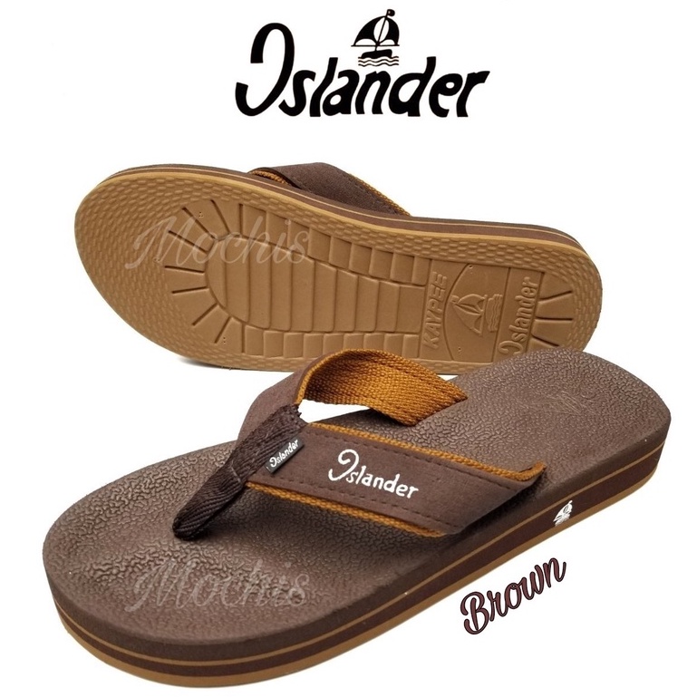 Islander Men's 'Brown/Brown' Authentic and Original slippers (Makapal ...