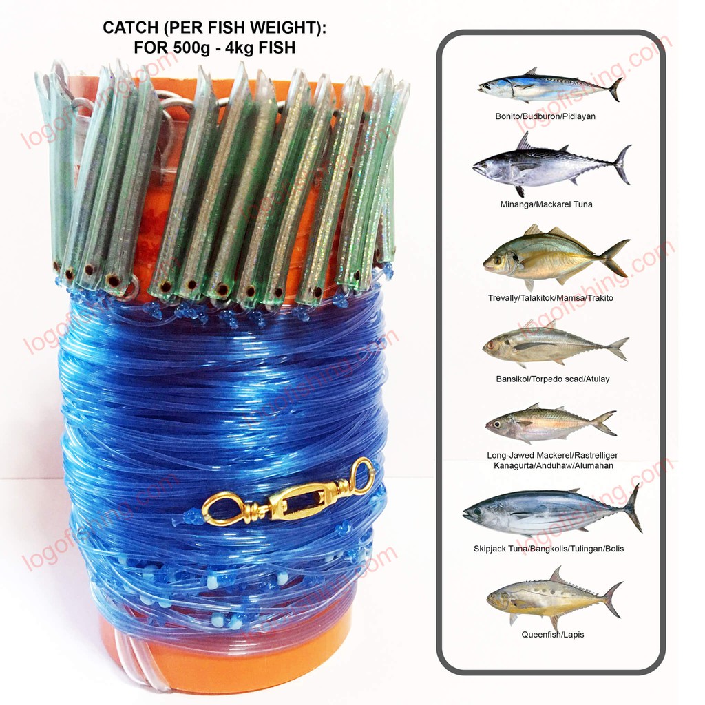 LogoFishing Tradional (Tapsay) Flying Jumping Lures For Tulingan ...