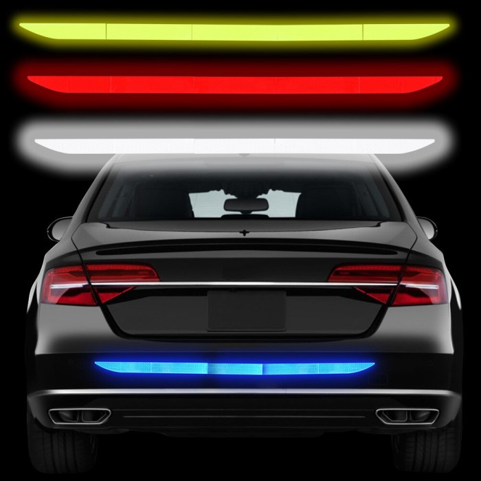 90cm Car Truck Reflective Sticker 3D Rear Bumper Reflective Decal ...