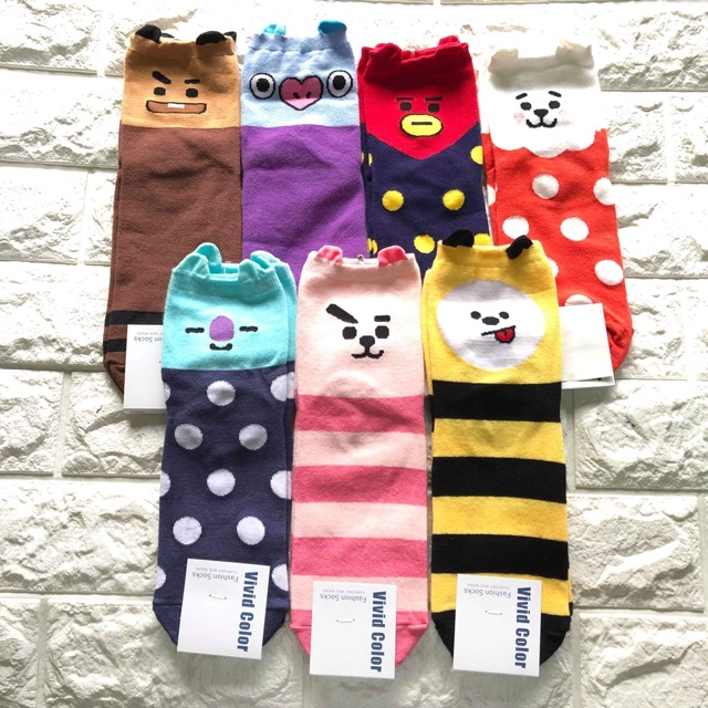 Korean Socks - Bts BT21 Socks - Iconic Socks | Shopee Philippines
