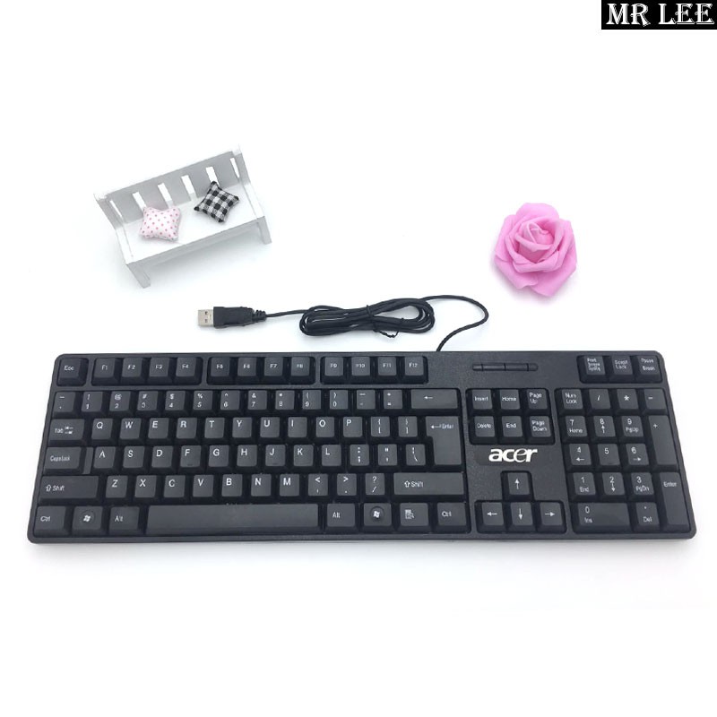 USB Wired computer keyboard business office home Hp Lenovo Acer A4tech ...