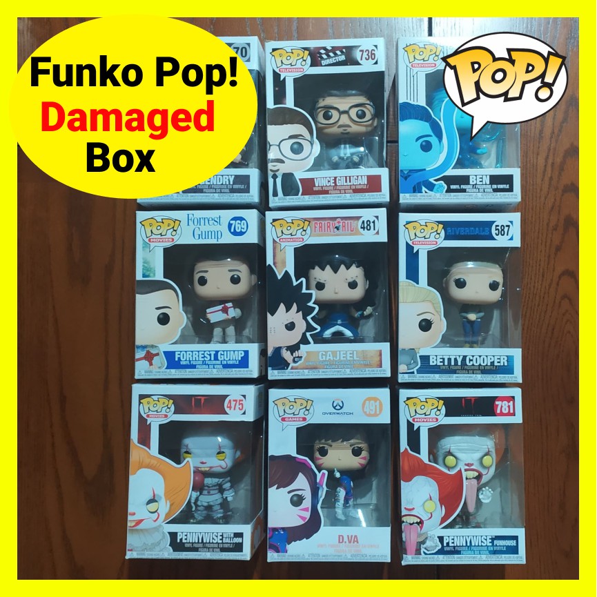 Funko Pop! Slightly or Damaged Box B for 495 each | Shopee Philippines