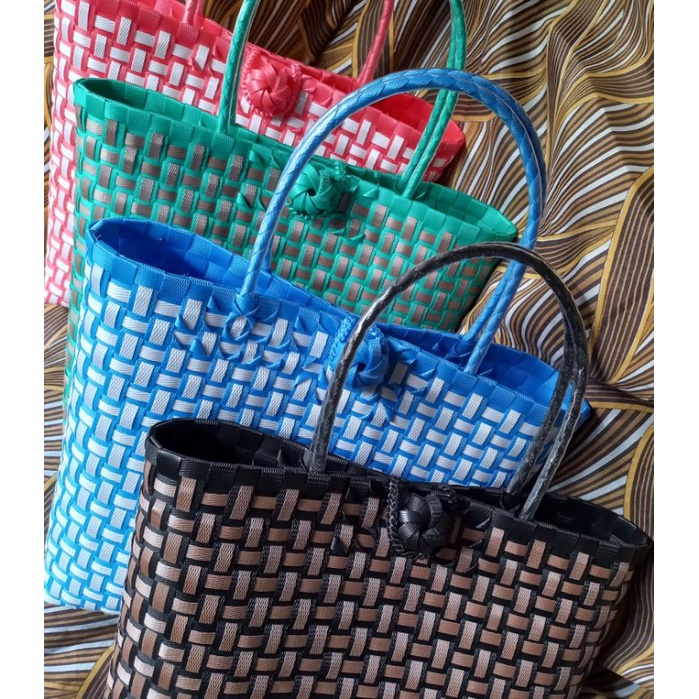 bayong Bag bamboo style large Size | Shopee Philippines