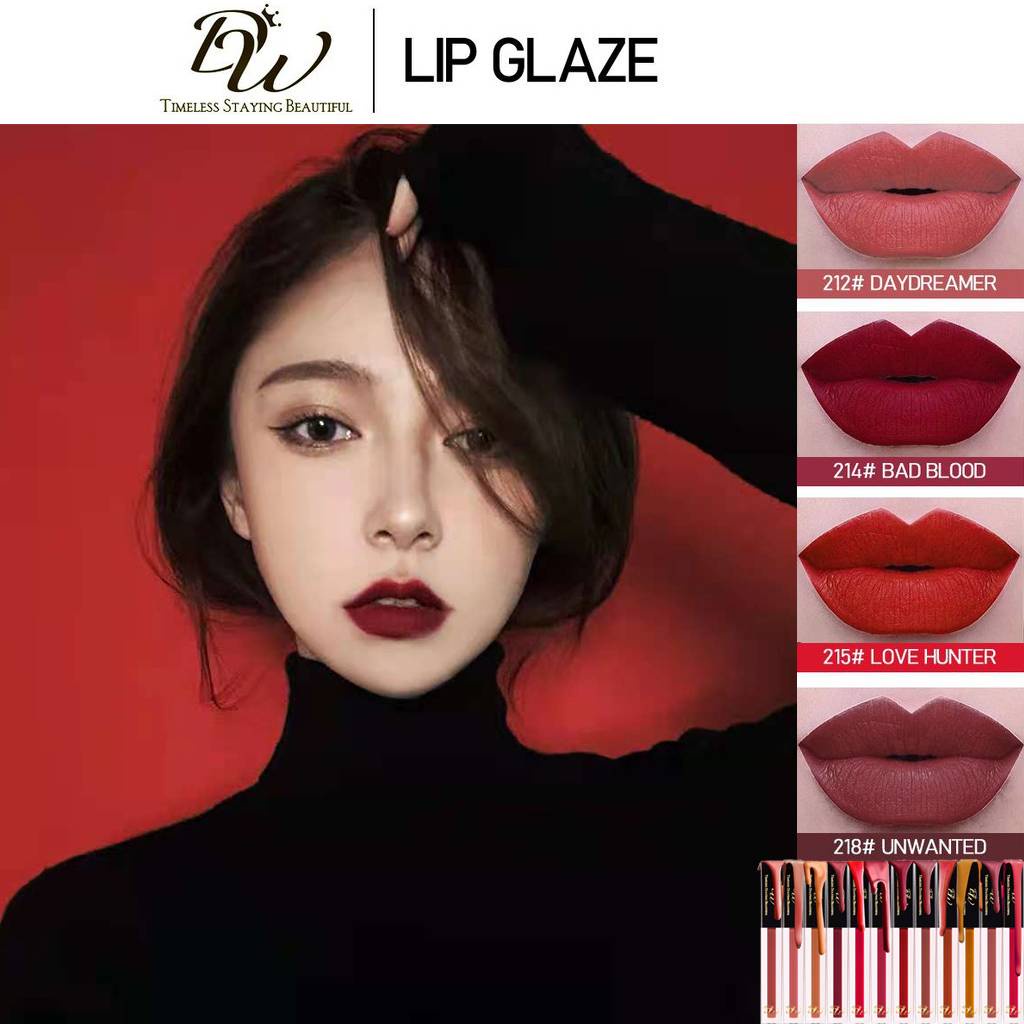 DW 12 hour stay super matte liquid lipstick long wear water proof ...