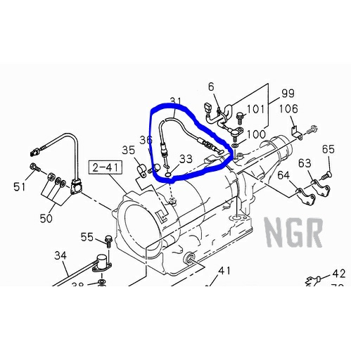 ORIGINAL Isuzu Genuine Parts Throttle/Kickdown Cable A/T for Isuzu ...