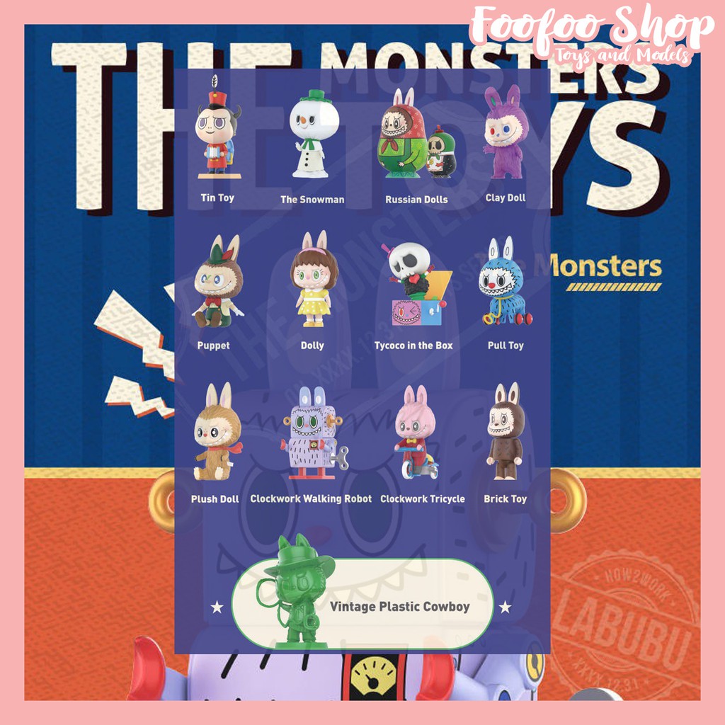 Labubu The Monster Toys POPMART How2work Blind Box | Shopee Philippines