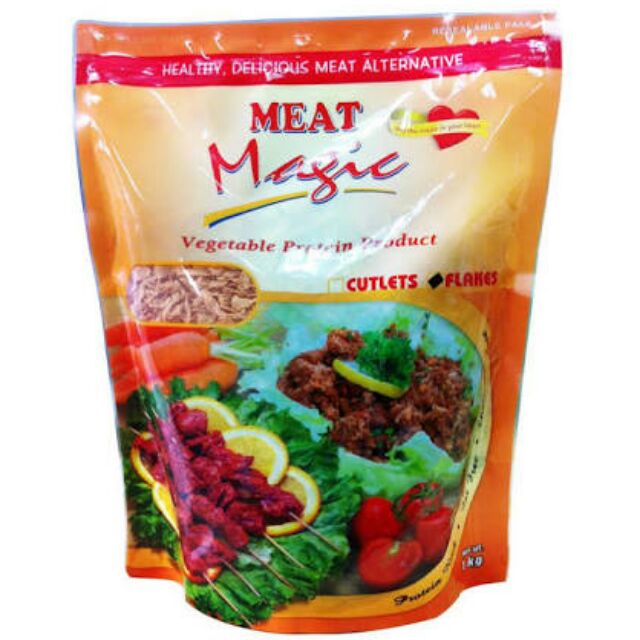 (DRIED) MAGIC MEAT CUTLETS/FLAKES VEGETARIAN MEAT 1KG EXPIRY 2022 ...