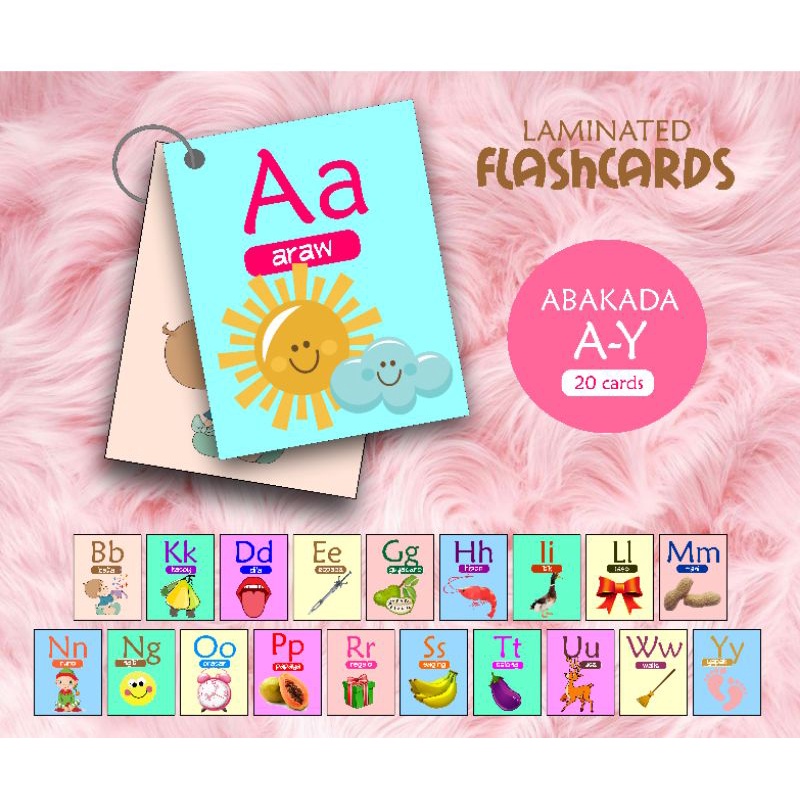Personalized Laminated Abakada Flashcard | Shopee Philippines
