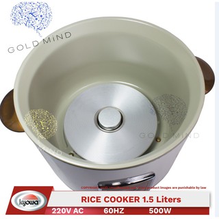 Kyowa Rice Cooker Non Stick 1.5l Capacity 500w With Steamer Tray Yellow ...