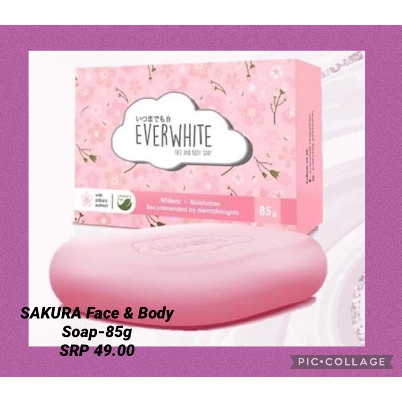 Everwhite Sakura Body Soap 85g | Shopee Philippines