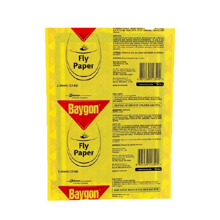 Baygon Fly Paper 2 Sheets | Shopee Philippines