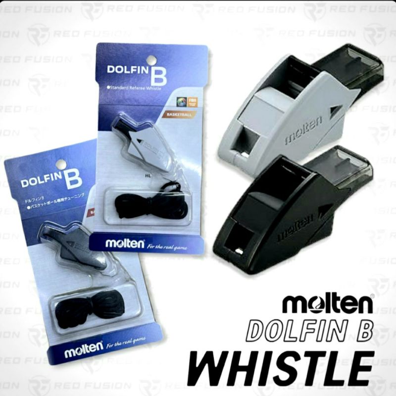 Molten Dolphin B / Molten Pro Whistle Authentic Black and Grey | Shopee ...