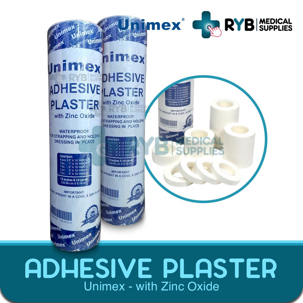 Unimex Adhesive Plaster Tube with Zinc Oxide | Shopee Philippines