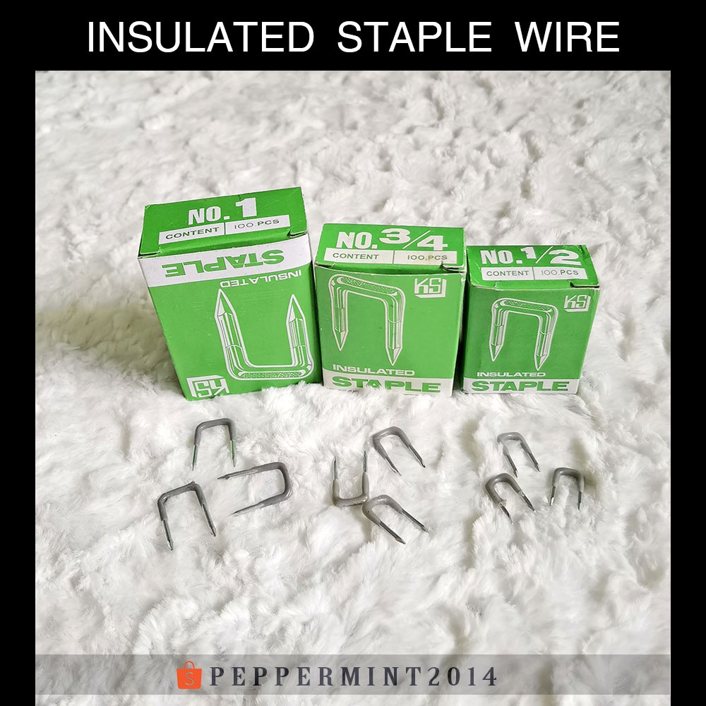 Insulated Staple Wire 1/2", 3/4", 1" | Shopee Philippines