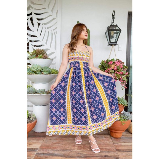 MEGAN Maxi dress (Challis fabric) | Shopee Philippines