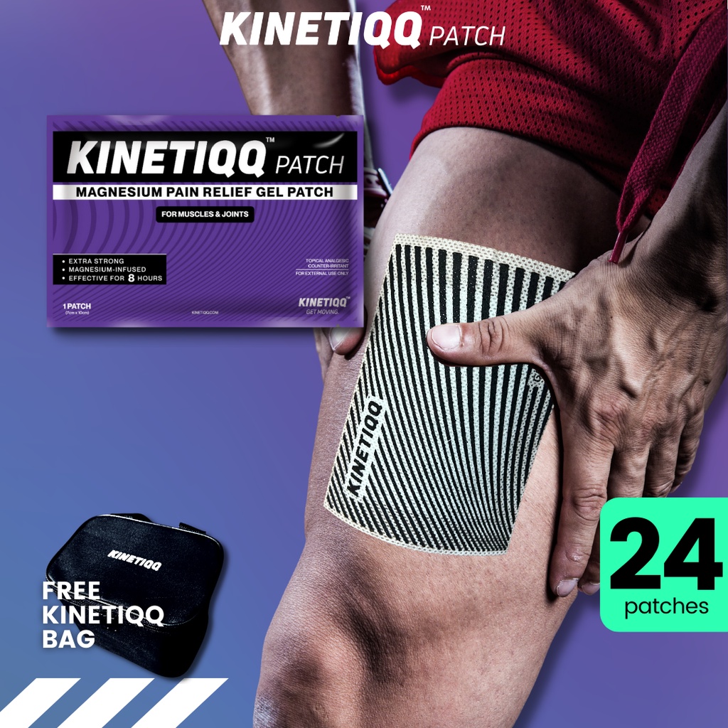 KINETIQQ Patch (24-pack) Magnesium Pain Relief Gel Patch | Shopee ...