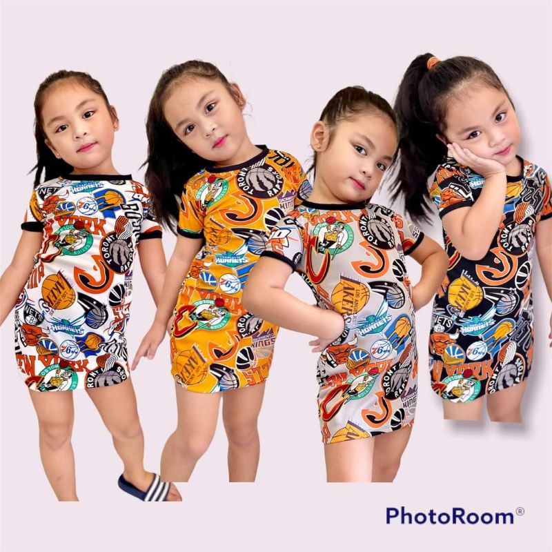 NBA RINGER DRESS (Fit 2- 5yrs old) | Shopee Philippines