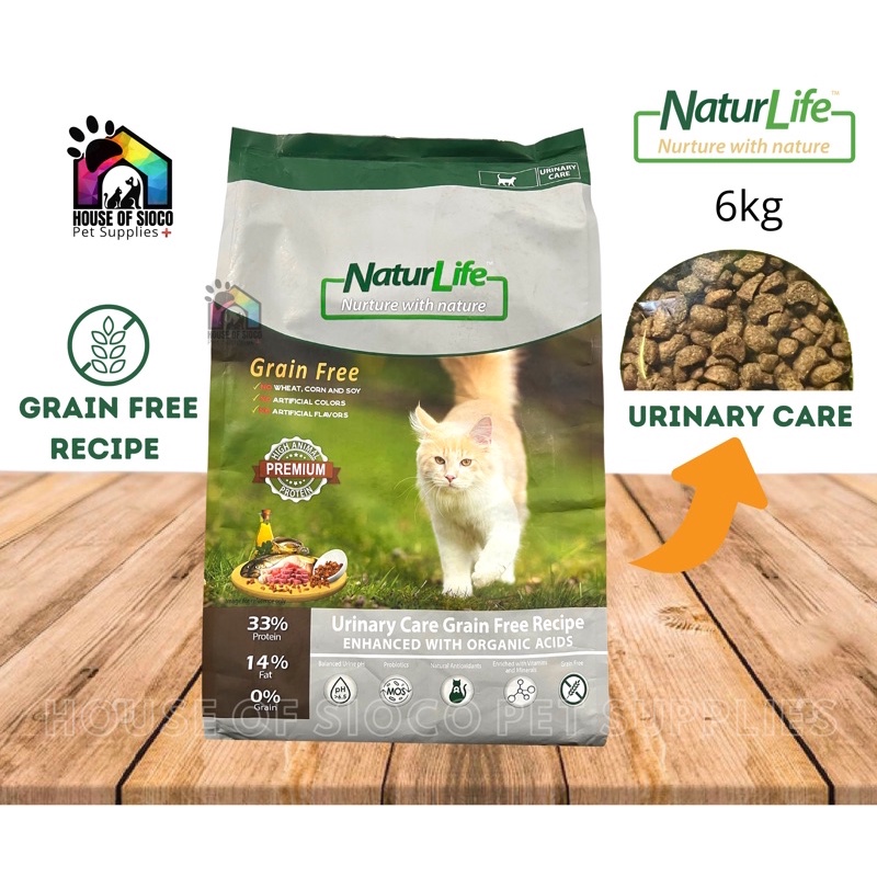 Naturlife Urinary Care Grain Free Dry Cat Food 6kg Shopee Philippines
