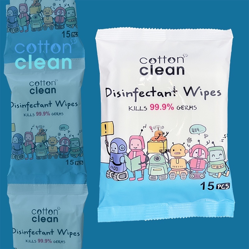 Cotton Clean Cartoon Mini Wet Wipes 15 Sheets Citric Scented Non ...