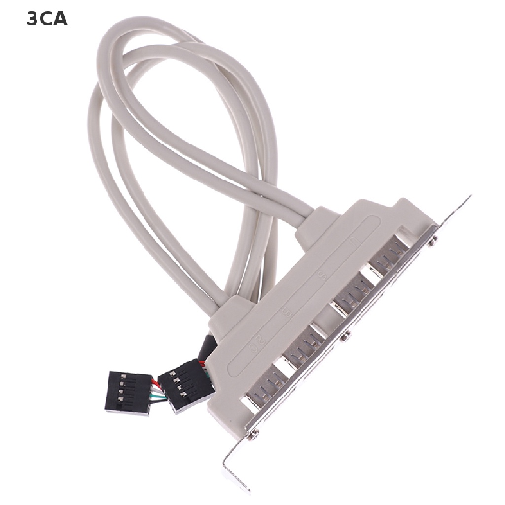 3CA 4 Port USB 2.0 to 9 Pin MainBoard Header Bracket Extension Cable ...