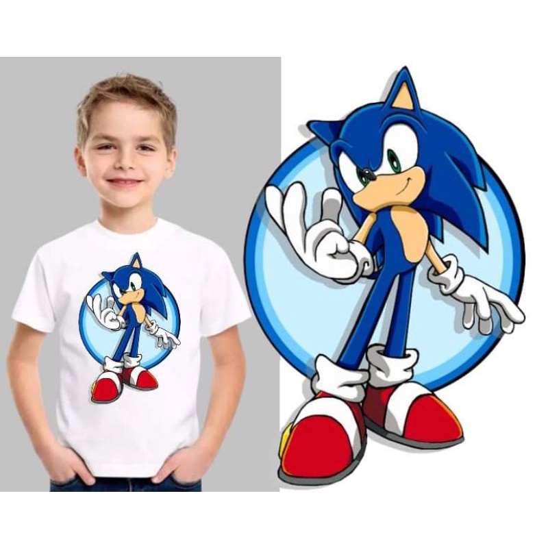 Sonic the Hedgehog Printed T-Shirt for Kids | Shopee Philippines