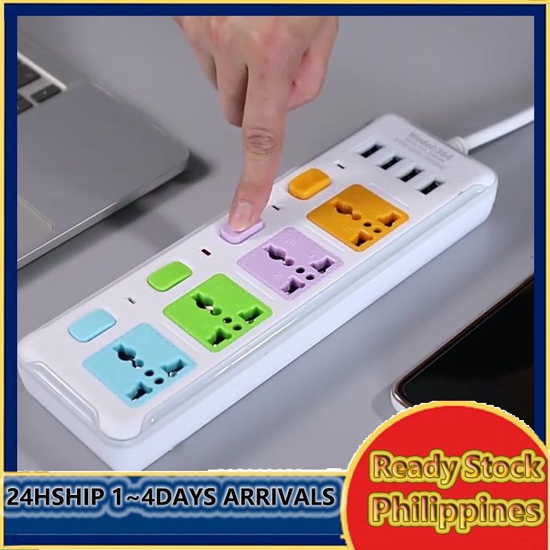 5m Power Socket Extension Moveable Multi Function Socket With 4 Socket