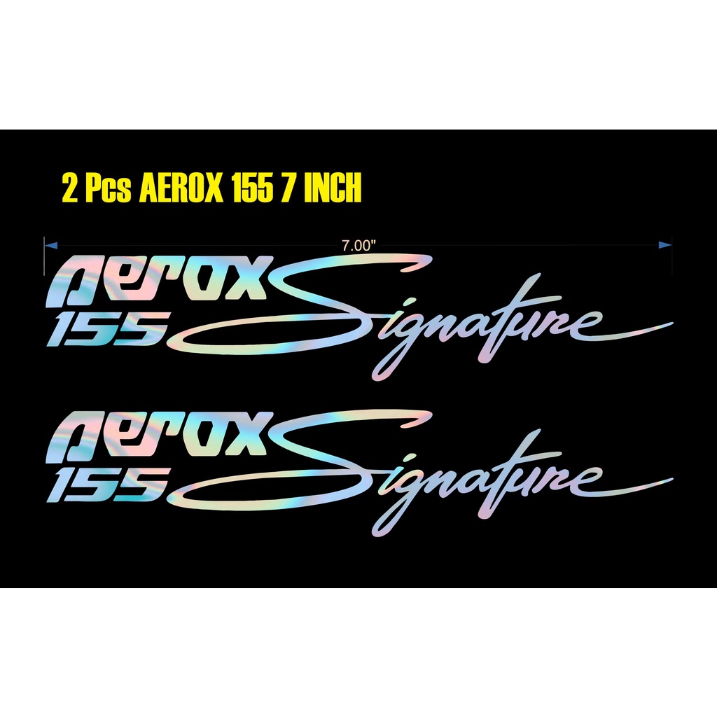 AEROX 155 DECAL SIGNATURE STICKER | Shopee Philippines