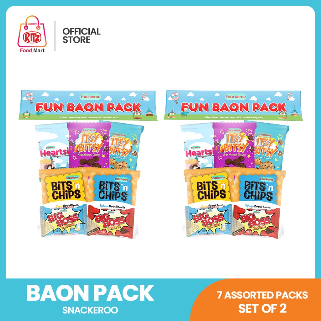 Snackeroo Fun Baon Pack - Set of 2 | Shopee Philippines