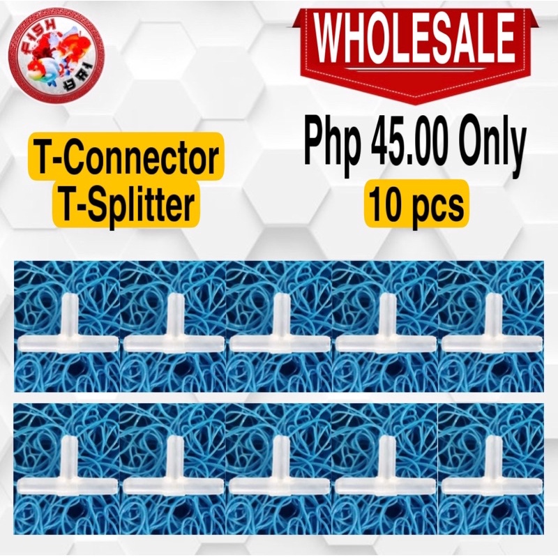 Air Connector T Splitter For Aquarium Hose & Pump [10 pcs] | Fish Bai ...