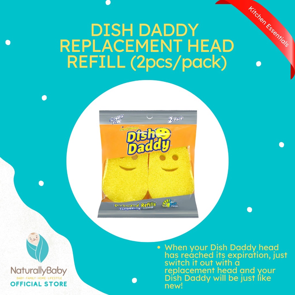 Dish Daddy Replacement Heads (2pcs/pack) | Shopee Philippines