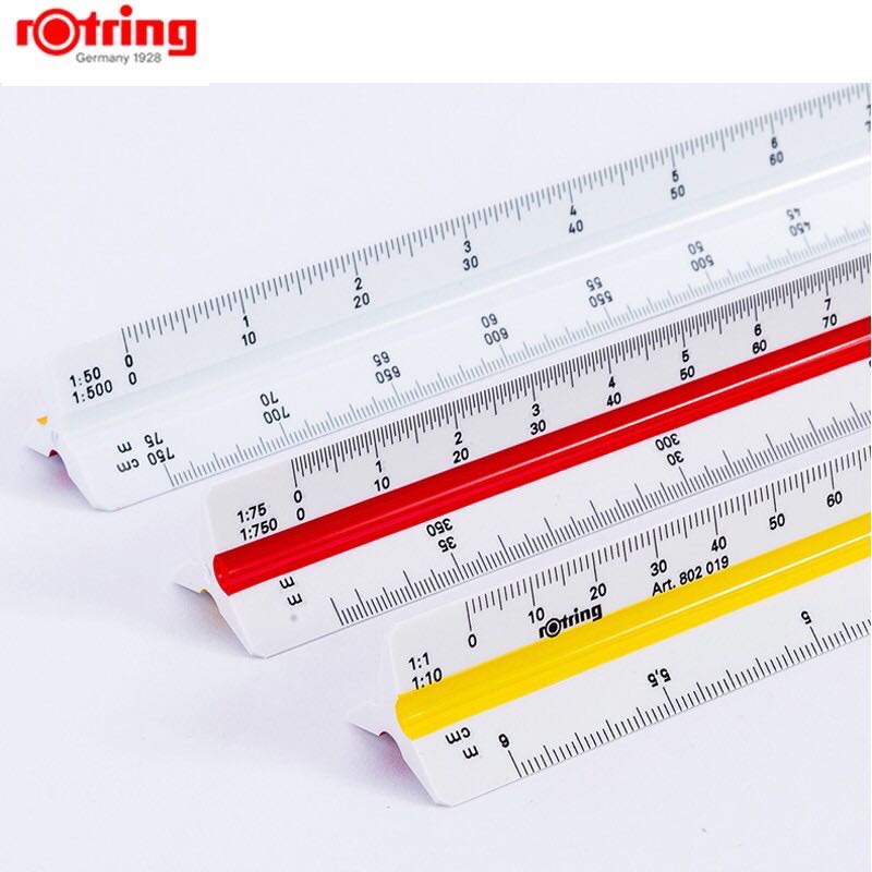 ROTRING Triangular Reduction Mechanical Design Scale | Shopee Philippines