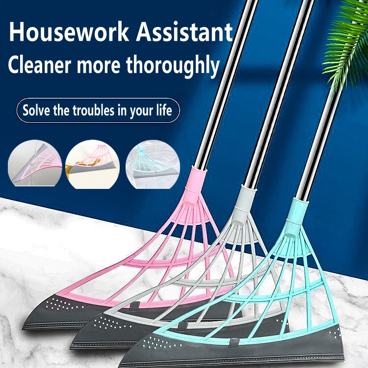 Multifunctional magic broom household silicone mop broom to clean hair ...
