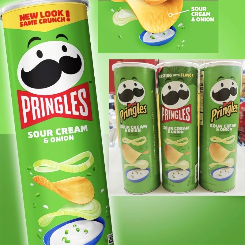 Pringles Sour Cream & Onion 147g presyo ₱118