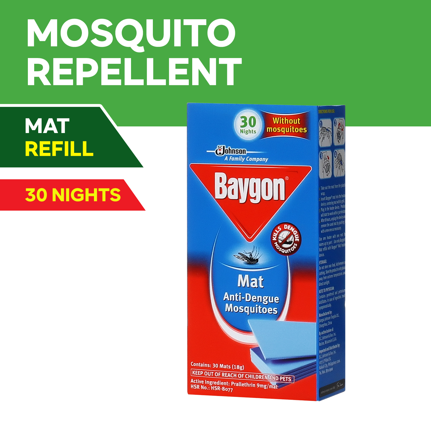 Baygon Mats - Refill 30s | Shopee Philippines