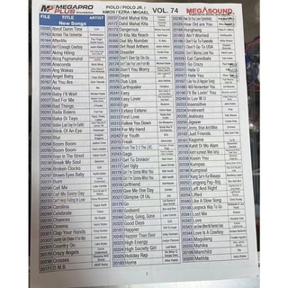 Megapro Plus Songbook Songlist & CD MP-100 Piolo Vol:74 Orig | Shopee ...