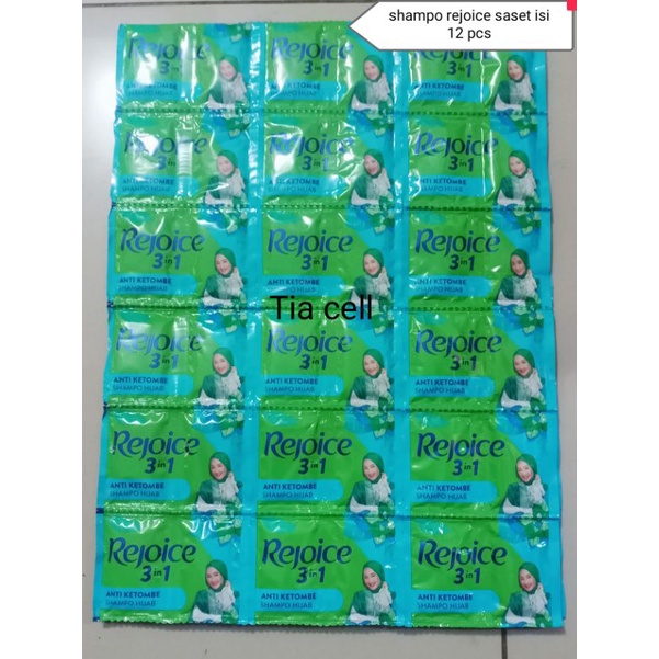 Rejoice Shampoo renceng Contents 12 Sachets | Shopee Philippines