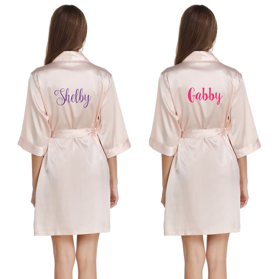 Personalized Robe and Slippers for Bride | Shopee Philippines