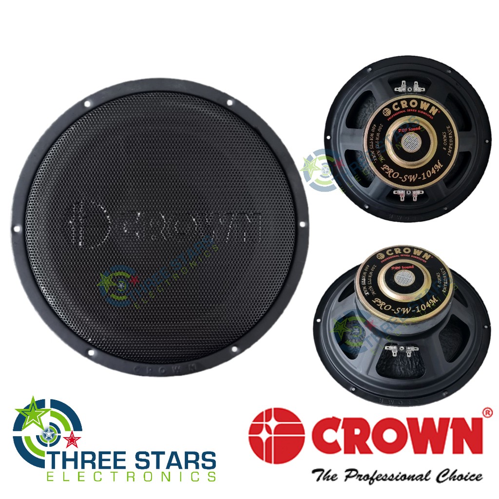 Crown 500W 15 HiFi Professional Series SubWoofer Audio