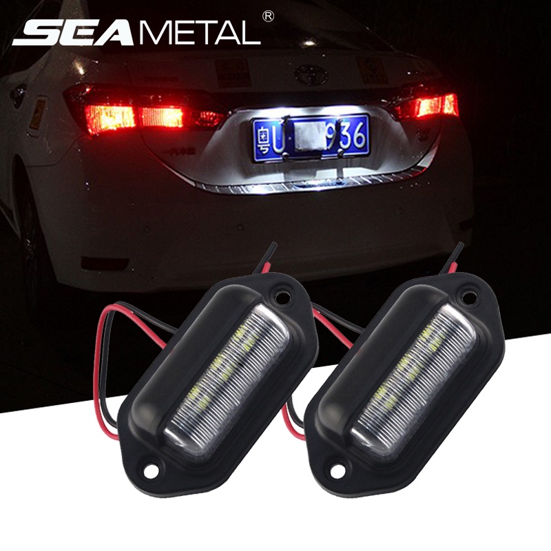 SEAMETAL 12V Car License Plate Light Universal LED Trunk Light For Car ...