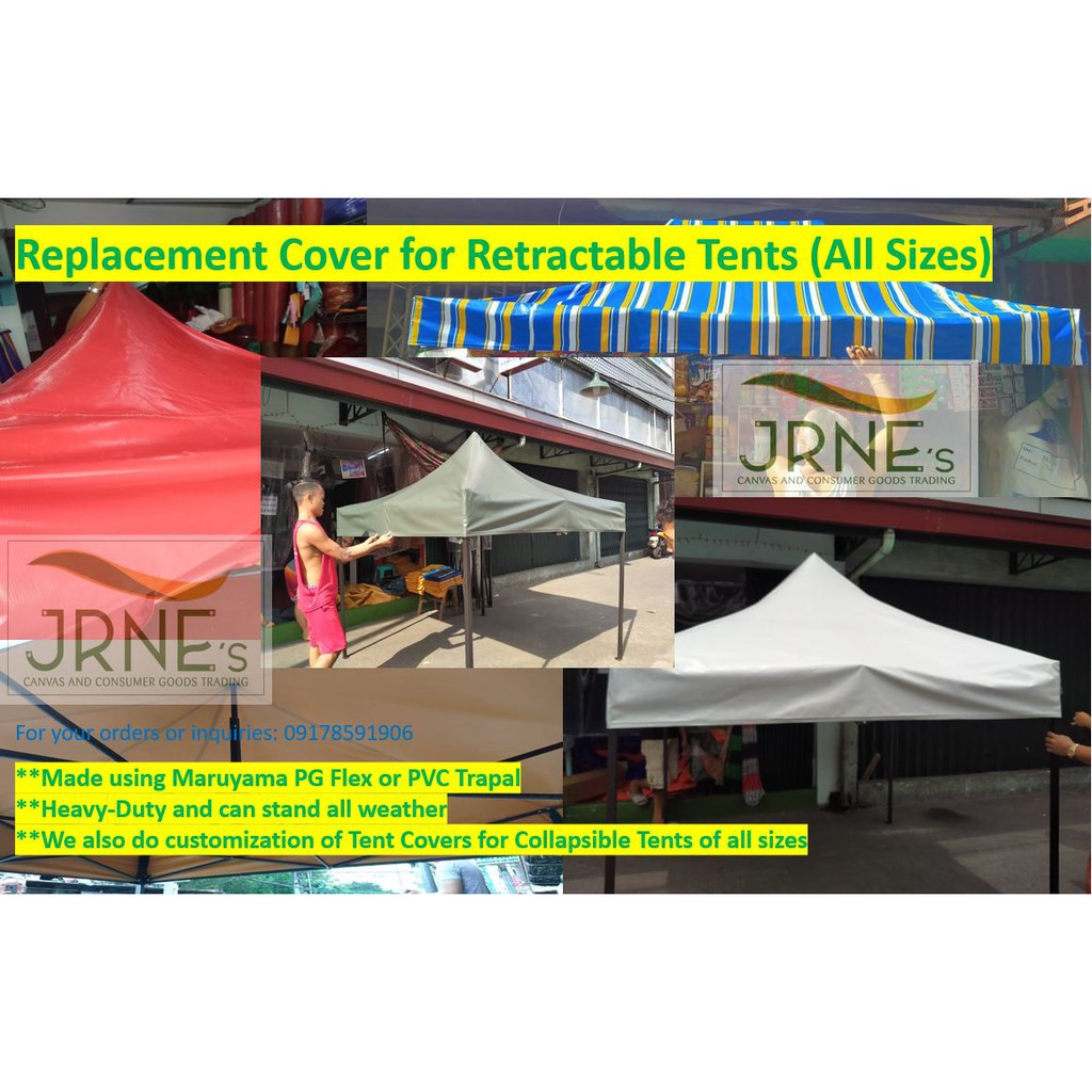 2meters x 3meters (2x3) JRNE Replacement Tent Cover - Lona canvas ...