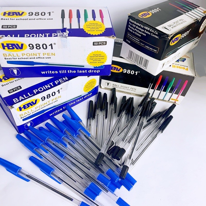 50PCS/box HBW ballpen school supplies office supplies pens stationery ...