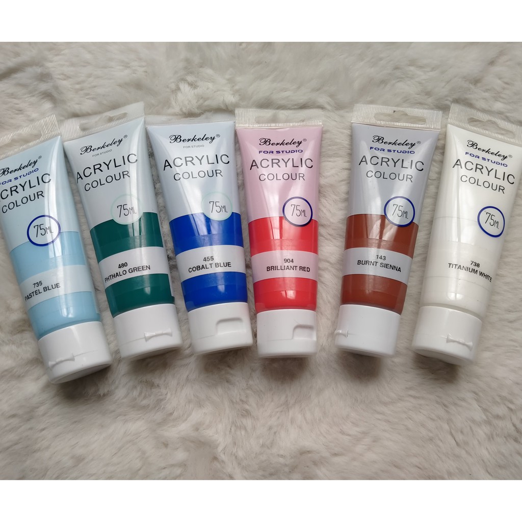 Berkeley Acrylic Paint tube 75ml (different colors) | Shopee Philippines