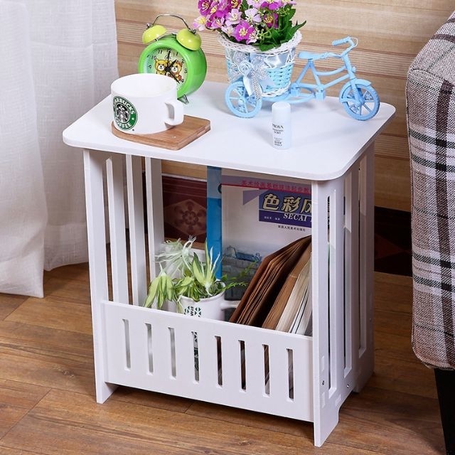 Bedroom Mini Bedside Small Square Table Simple Living Room Square ...