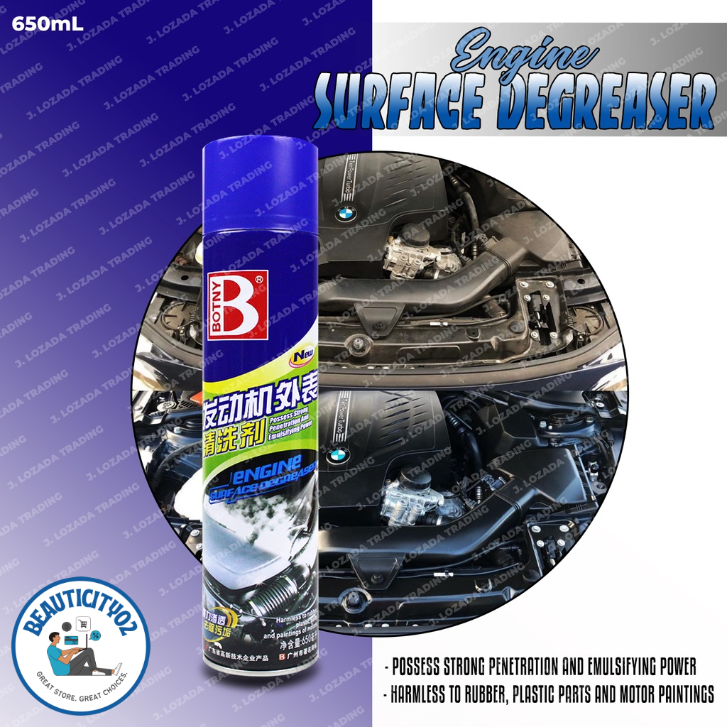 Engine Surface Degreaser Cleaner Foam Spray 650ml - Oil & Grease ...