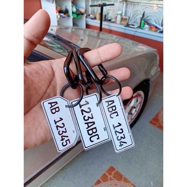 Custom Mini Car Plate Keychain / Mini Motorcycle Plate Keychain ...